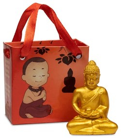 Milujeme Kameny Buddha meditující zlatý - feng shui