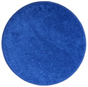 Kusový koberec Eton modrý kruh  Kruh 120 cm průměr