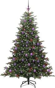 Umělý vánoční stromeček Zelená 210 cm PVC, kov a plast 3395565