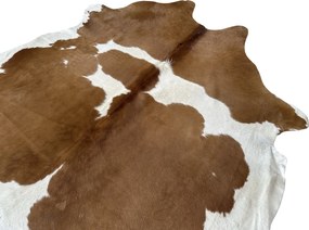Koberec kusový hovězí kůže 3,4 m2, hnědobílá 1015