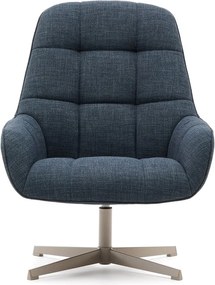 Otočné křeslo šedomodré Jaspe – Kave Home