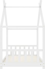 Rám dětské postele bílý masivní borovice 70 x 140 cm 283367