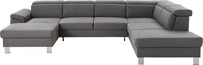 XXXLutz SEDACÍ SOUPRAVA, textil, šedá Xora - Sedací soupravy - 002991002306