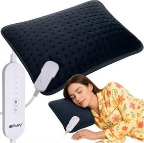 Elektrický vyhřívací polštář s regulací teploty 40 x 30 cm Ruhhy 26220, šedý