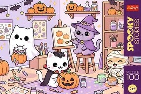 TREFL Puzzle Spooky Stories: Malá kouzelnická dílna / 100 dílků / od 5