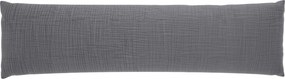 Livarno® Mušelínový potah na polštář pro spánek na boku, 40 x 145 cm (šedá)