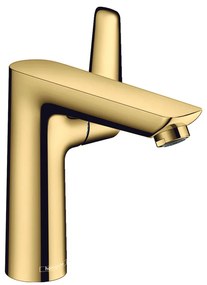 Hansgrohe Talis E, páková umyvadlová baterie 150 s odtokovou soupravou s táhlem, zlatá lesklá, 71754990
