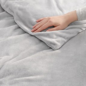 Goldea mikroplyšové povlečení deluxe - světle šedé 140 x 200 a 70 x 90 cm