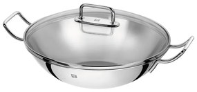 Zwilling Plus nepřilnavá pánev Wok se skleněnou poklicí 32 cm, 40992-332