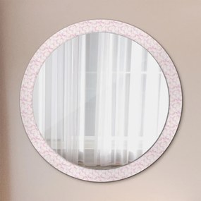 Kulaté dekorativní zrcadlo Okvětní lístky květin fi 90 cm