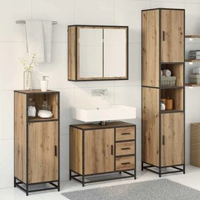 Sada koupelnového nábytku 3 ks Artisanový dub Kompozitní dřevo 3402534