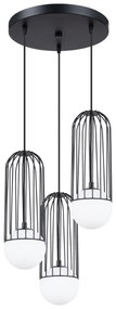 Sollux Lighting Závěsné svítidlo BRINA 3P Černá