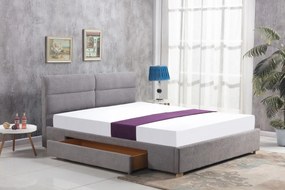 Čalouněná postel Dona 160x200 cm dvoulůžko - šedá