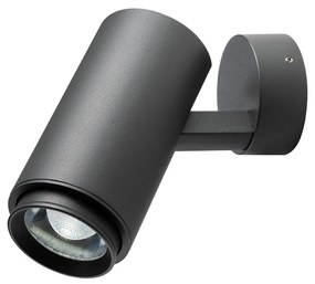 Redo 90066 Eagle, vekovní nástěnné/stropní svítidlo s nastavitelným úhlem vyzařování, LED 7W 3000K, výška 20cm, antracit, IP54