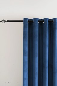 Zatemňovací závěs ELVIO VELVET 140x250 cm, námořnicky modrý Zavěšení: Kovové kroužky