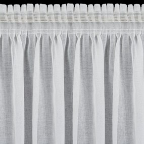 ZÁCLONA NA PÁSCE SUZAN, SADA 2KS 140X270 CM BÍLÁ