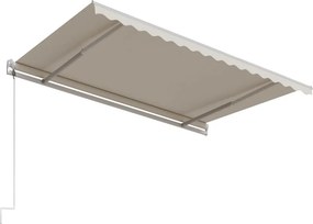 Automatická zatahovací markýza 450 x 300 cm krémová 3068927