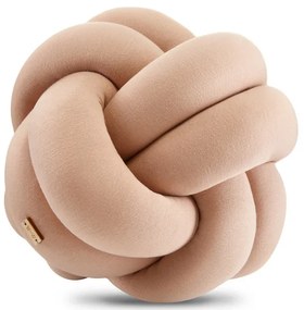 Woodnwool Polštářek uzel Miniball, 23x23 cm Barva: pudrová růžová