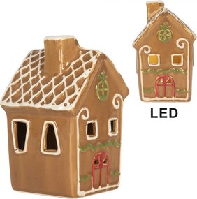 Perníková LED chaloupka Gingerbread Cott - 8*8*12 cm