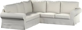Potah na pohovku IKEA Ektorp rohová barva šedá látka pletený vzor