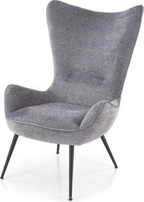 Designové křeslo ušák JUKON šedé