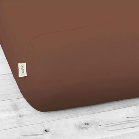 Jersey prostěradlo - new collection terakotové na výšku matrace do 20 cm Velikost: 200 x 200