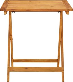 3dílný bistro set černý polypropylen a masivní dřevo 3281865