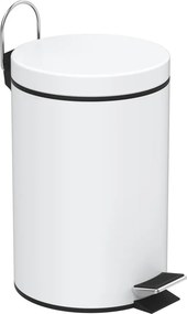 Aqualine Aqualine, SIMPLE LINE odpadkový koš kulatý 3l, bílá, 28103