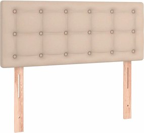 Box spring postel s matrací cappuccino 90x200 cm umělá kůže 3127294