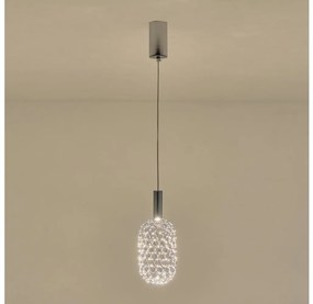 LED Lustr na lanku PERFORATO LED/6,3W/230V 3000K lesklý chrom pr. 13 cm