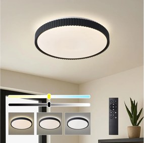 Brilagi - LED Stmív. strop. sv. CORVO LED/72W/230V 3000-6000K černá pr. 50 cm+DO