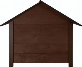 Zateplená bouda pro psa XL 72x116x81 cm DECHLAND BP04 hnědá
