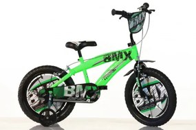 Dino Bikes Dětské kolo BMX 165XC zelené 16"