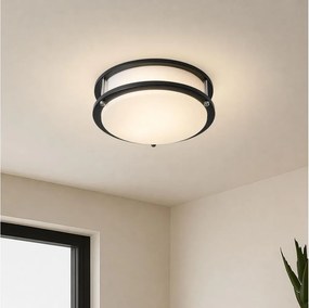 BRILAGI - Stropní svítidlo ELARO 2xE27/40W/230V pr. 26 cm černá