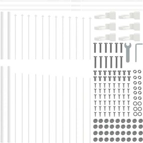 Zahradní plot WOERDEN 2 ks 170 x 215 cm Práškově lakovaná ocel 3360140