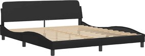 Rám postele bez matrace Zadar černý 180x200 cm umělá kůže 3208198