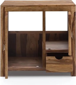 furniture-nabytek.cz - Masivní skříňka na umyvadlo z palisandru Lagos, lakované, hnědé – 80×50×75 cm