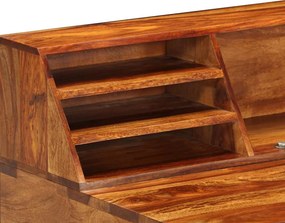 Psací stůl 110 x 50 x 94 cm masivní akácie  a ocel 247964