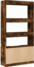 Skříň highboard kouřový dub 92 x 33 x 180 cm kompozitní dřevo 3309622