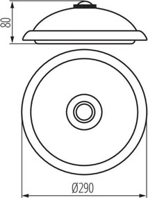 LED svítidlo Kanlux FOGLER LED 14W-NW neutrální bílá 4000K s pohybovým čidlem 18121