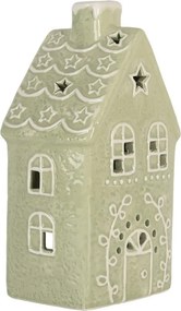 Perníková chaloupka na čajovou svíčku Gingerbread Cott - 11*9*21 cm