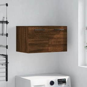 vidaXL Nástěnná skříňka 60 x 36,5 x 35 cm kompozitní dřevo [830049] Barva: hnědý dub
