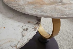 Designový konferenční stolek Danyale 80-134 cm zlatý
