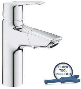 Grohe QuickFix Start - Umyvadlová baterie s výsuvnou koncovkou a výpustí Push-Open, chrom 24205003