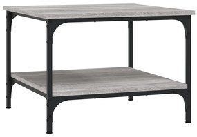 Konferenční stolek šedý sonoma 55 x 55 x 40 cm kompozitní dřevo - Default Title
