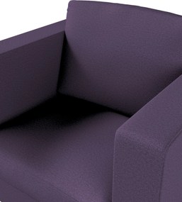 Potah na křesko IKEA Karlanda, krátký barva fialová látka pletený vzor
