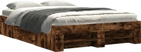 Rám postele bez matrace kouřový dub 140x190 cm kompozitní dřevo 3295503