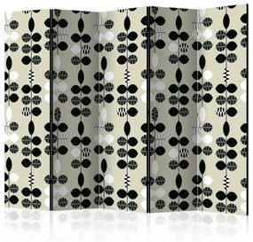 Paraván - Black and White Dots II [Room Dividers]