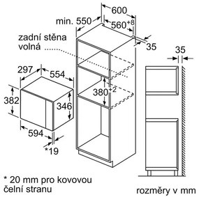 Siemens BF425LMB0 Vestavná mikrovlnná trouba