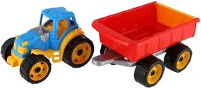 TEDDIES Traktor s vlekem / Traktor / Plast / Volný chod / 53 cm / od 3
